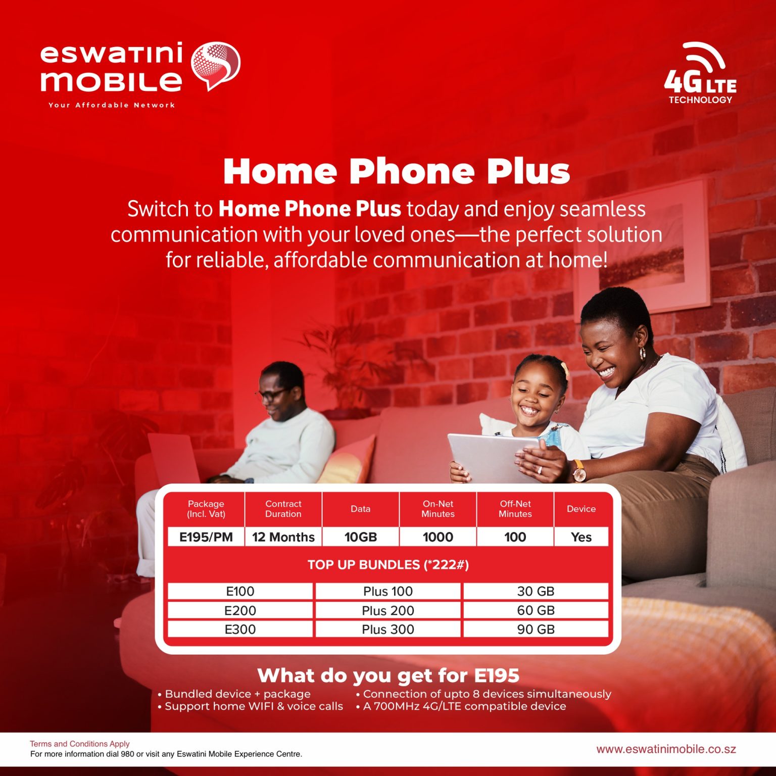 Home Phone Plus - Eswatini Mobile
