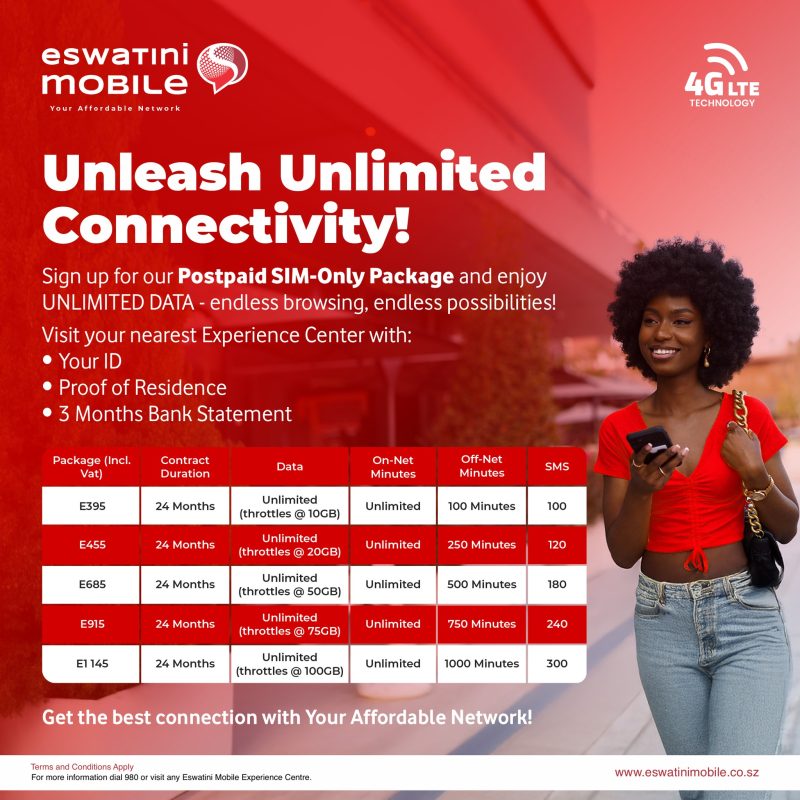 SIM Only Packages - Eswatini Mobile